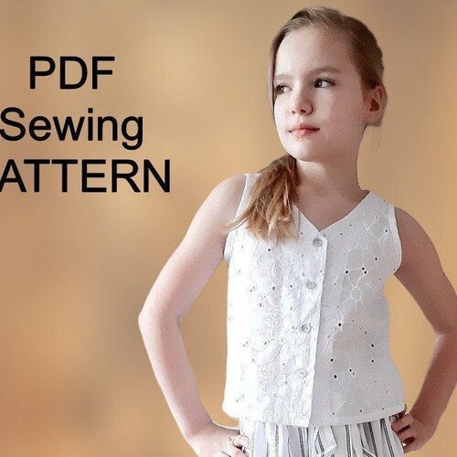 D44/sewing Pattern/pdf Sewing Pattern/top and Dress With | Etsy