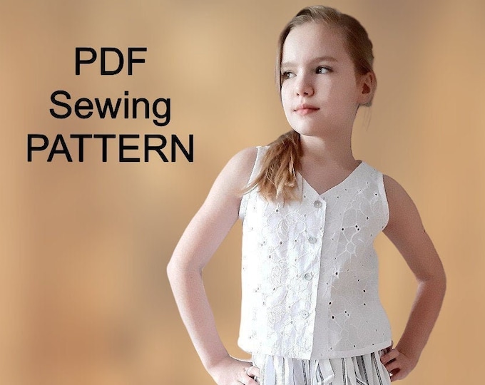 T-shirt PDF Sewing Pattern, PDF Pattern for Kids, PDF Pattern of T ...