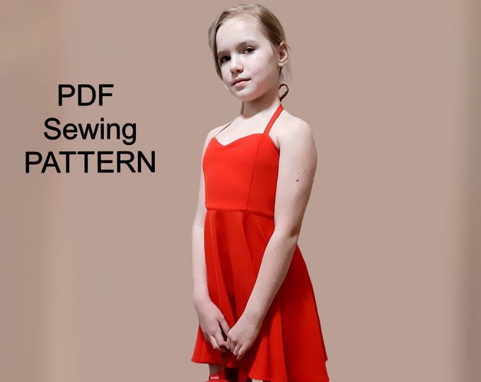 Dress Shirt for Girls, PDF Sewing Pattern, PDF Pattern for Kids, Sewing ...