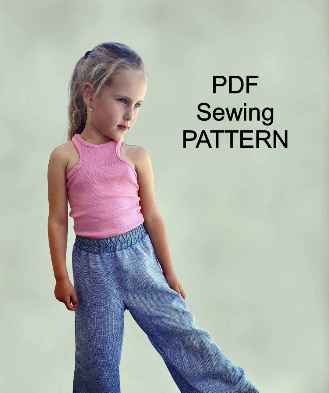Boxer Crop Top PDF Pattern, Sleeveless for Girls PDF, Sports Top for ...