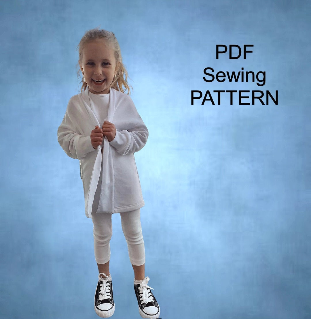 Cardigan - PDF Pattern, PDF Pattern for Girls, Pdf Patterns for Kids ...