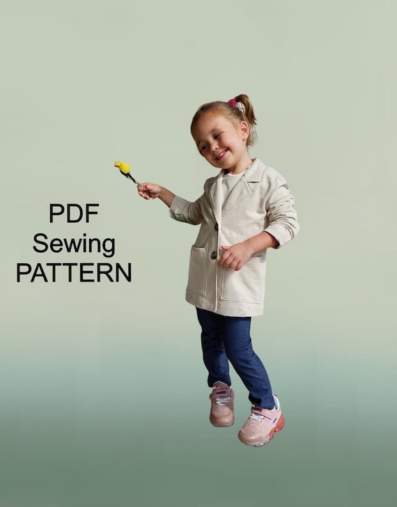 Girls Jacket PDF Pattern Sewing Patterns for Girls PDF - Etsy