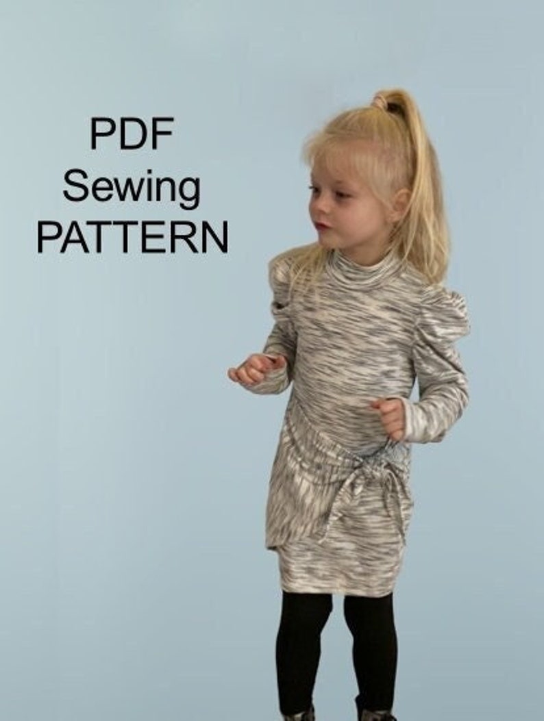 Puff Sleeve Dress PDF Pattern PDF Pattern Girls Pdf - Etsy