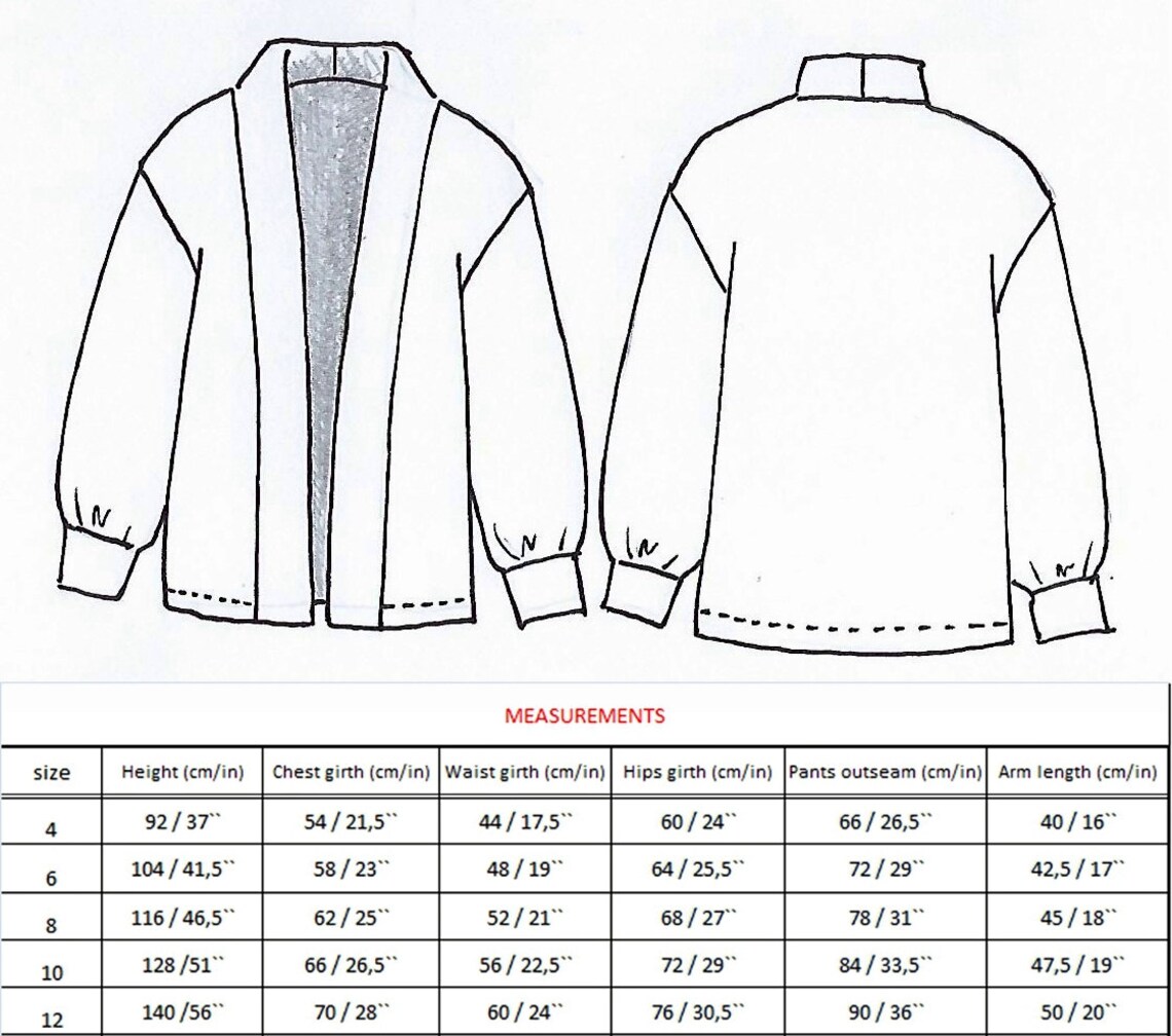 Cardigan - PDF Pattern, PDF Pattern for Girls, Pdf Patterns for Kids ...