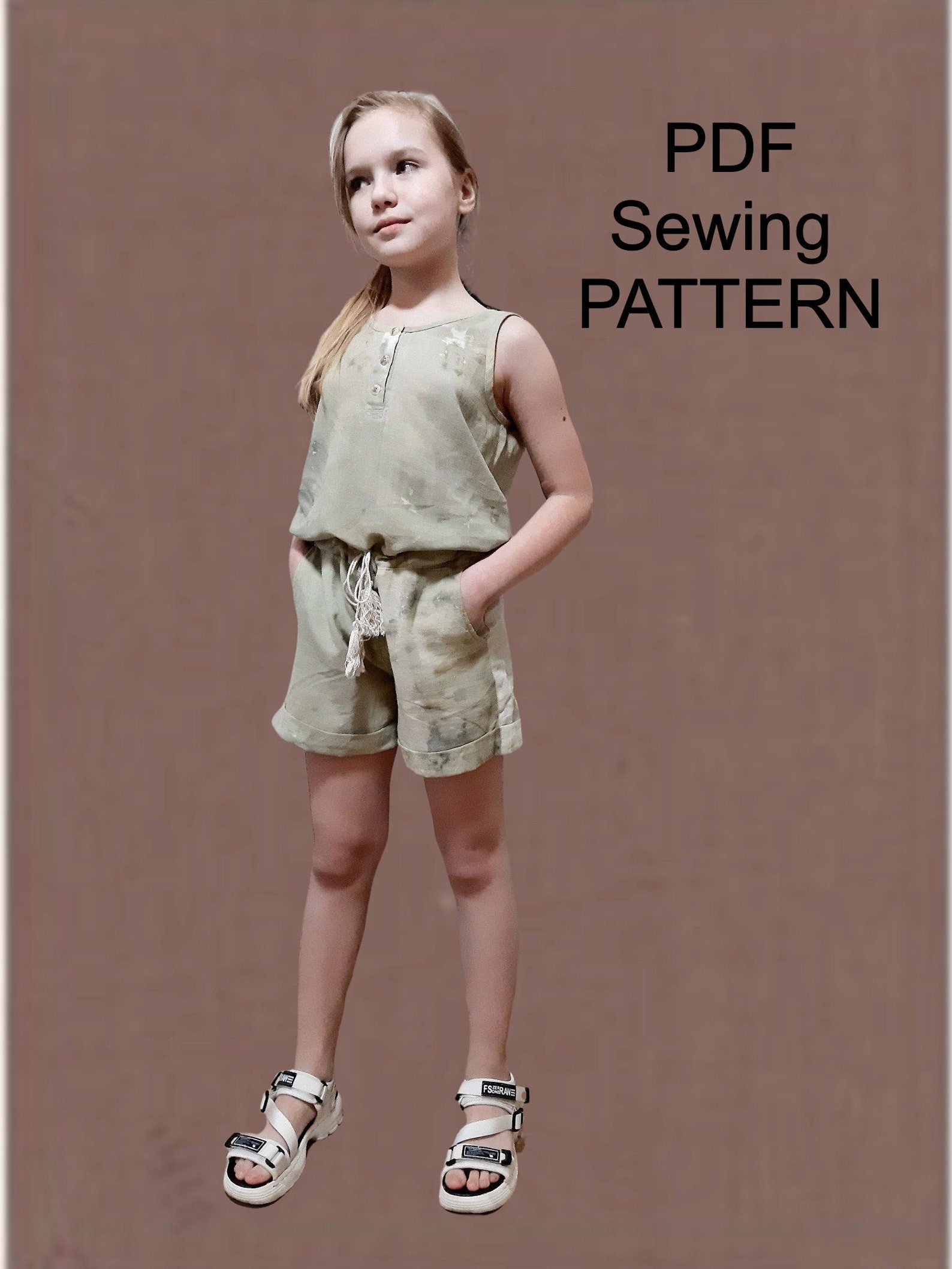 Girls Romper PDF Pattern PDF Pattern for Girls Pdf Patterns - Etsy Canada