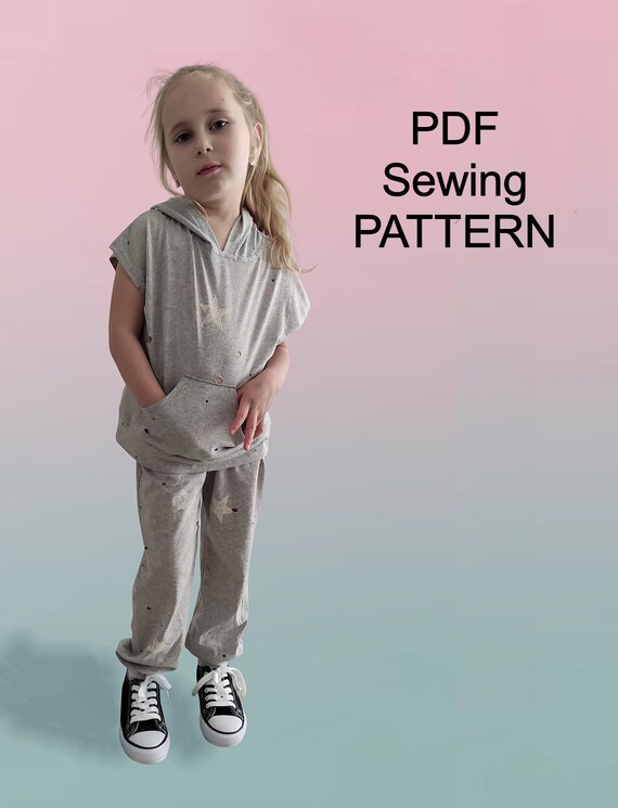 Hoodie PDF sewing Pattern PDF pattern for girls pdf | Etsy