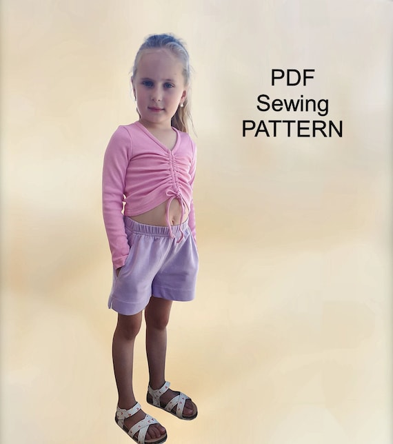 PDF Girls T-shirt Pattern PDF Pattern for Girls Pdf - Etsy