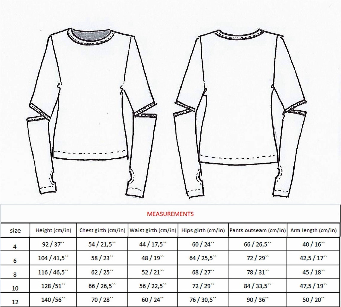 PDF Girls T-shirt Pattern PDF Pattern for Girls Pdf - Etsy