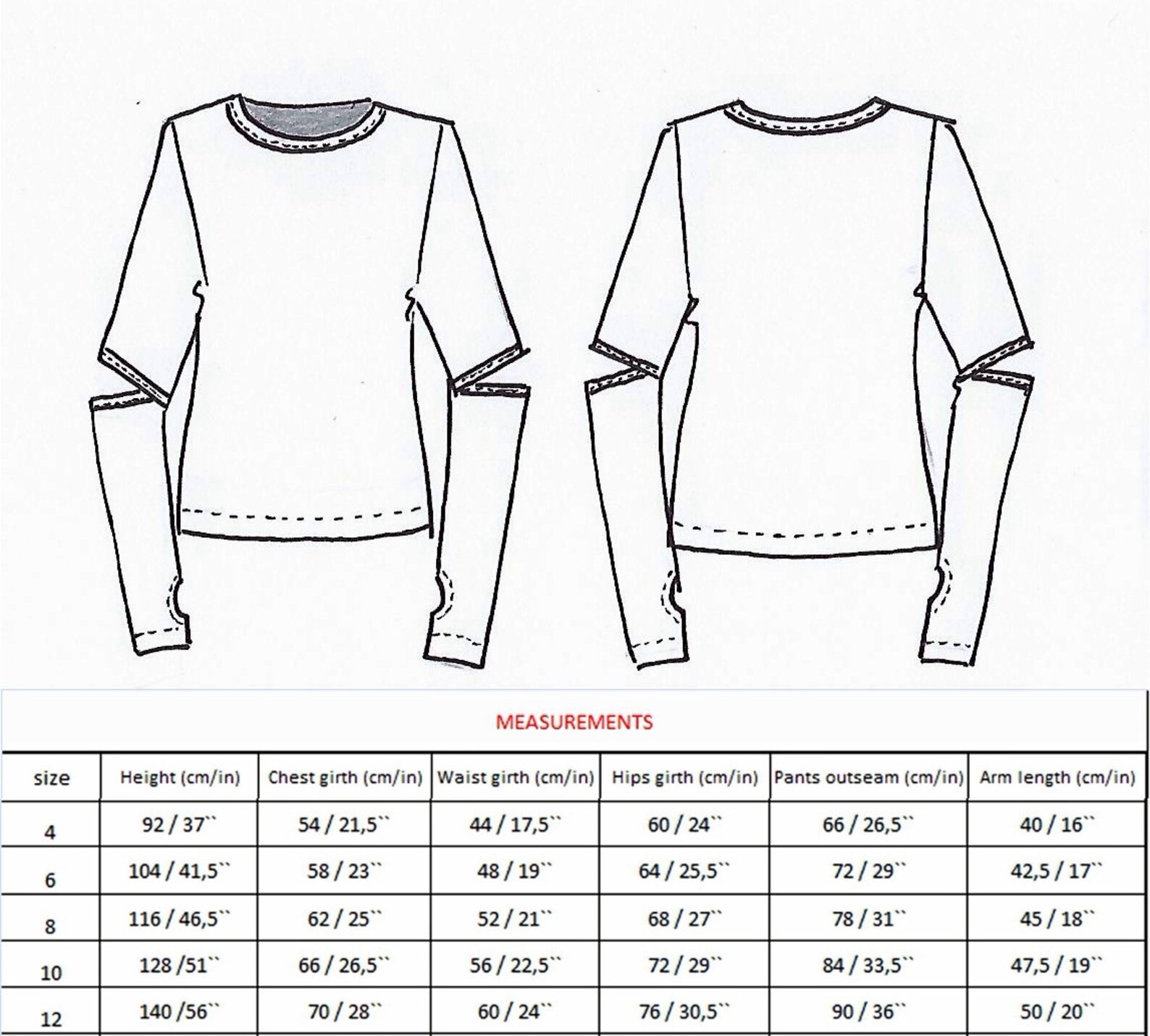 PDF Girls T-shirt Pattern, PDF Pattern for Girls, Pdf Patterns for Kids ...