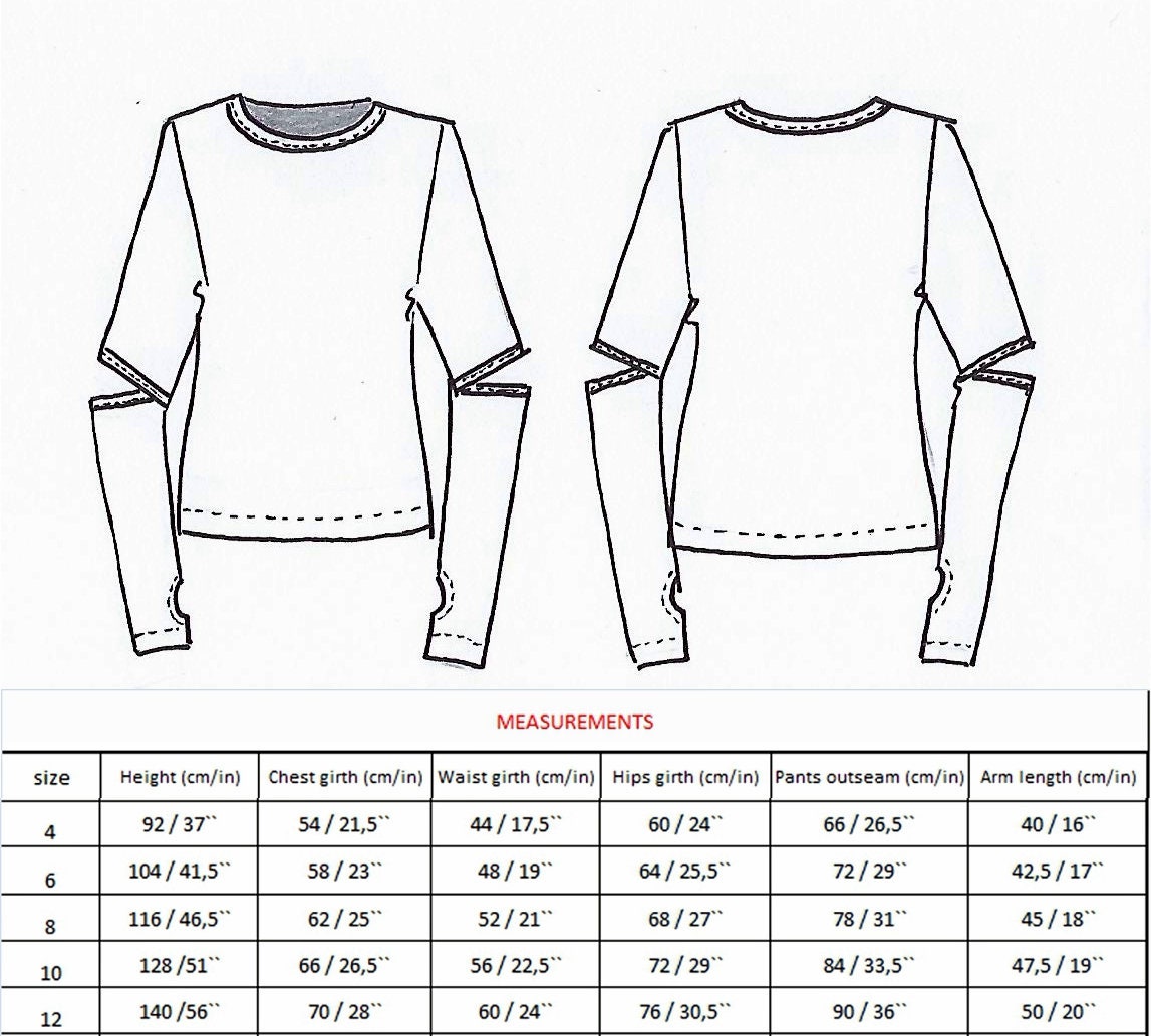 PDF Girls T-shirt Pattern, PDF Pattern for Girls, Pdf Patterns for Kids ...