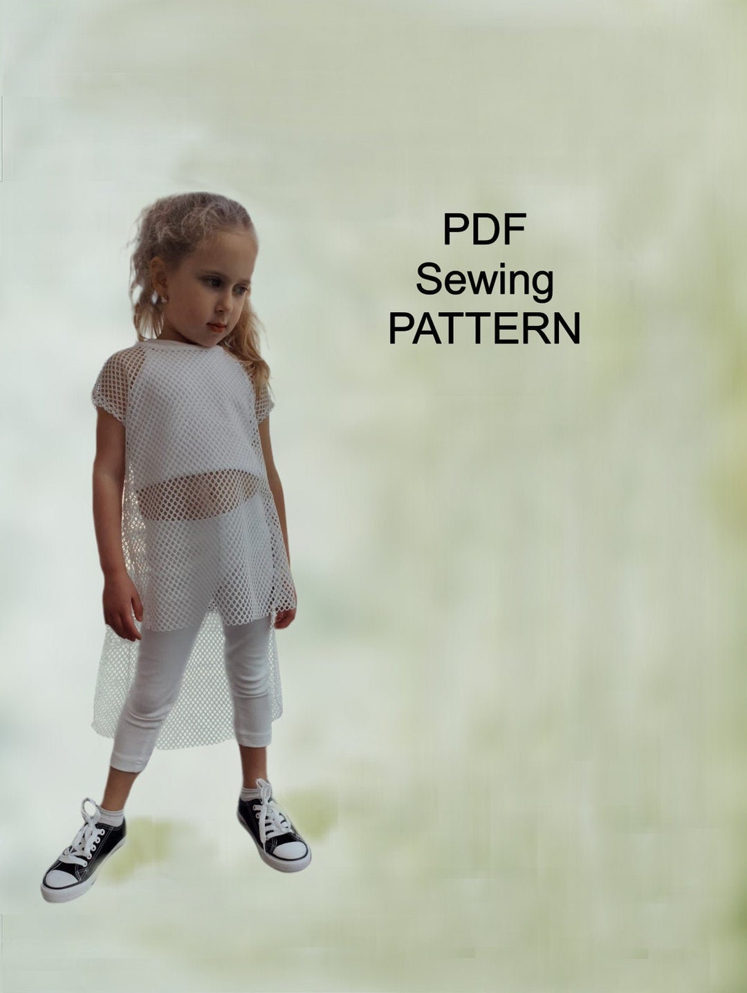 PDF Girl’s T-shirt Pattern, PDF Pattern for Girls, Pdf Patterns for ...