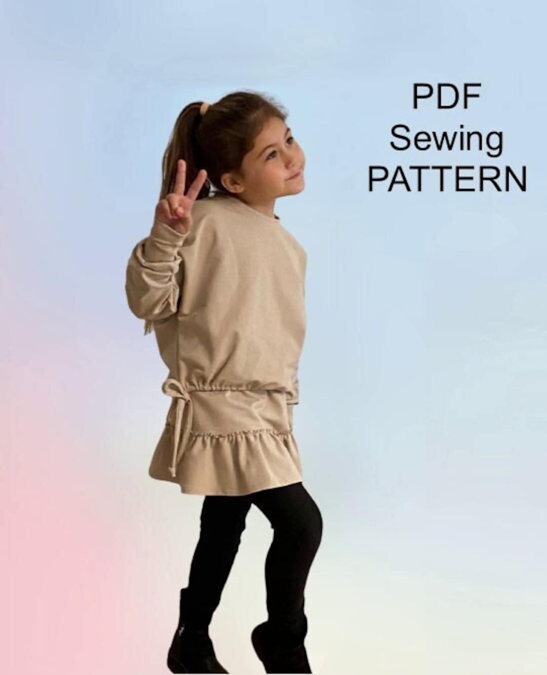 Sweatshirt - PDF Sewing Pattern, PDF Pattern for Girls, Pdf Patterns ...