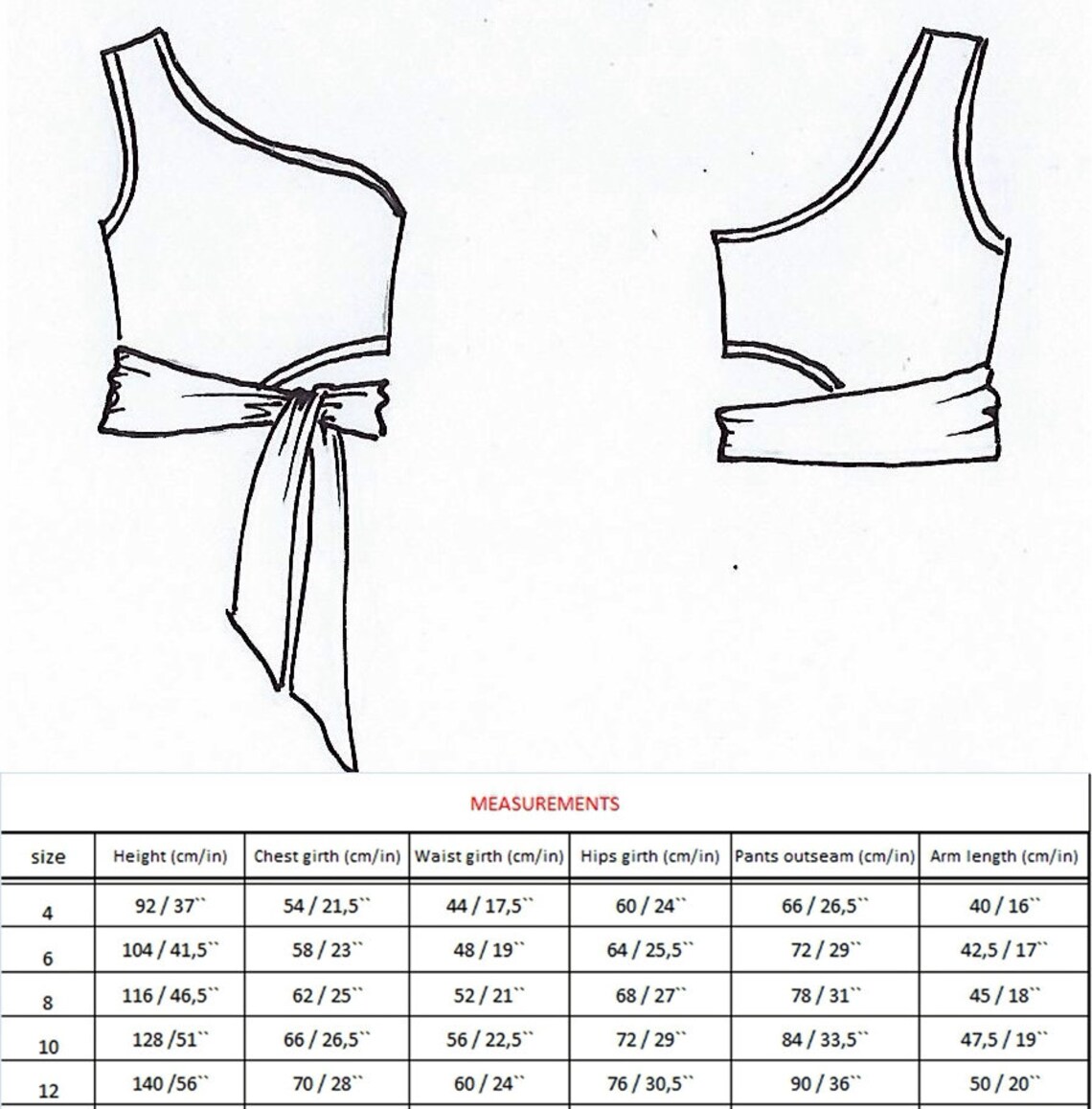 Girls Sleeveless Top PDF Pattern Diy Clothing Instant - Etsy