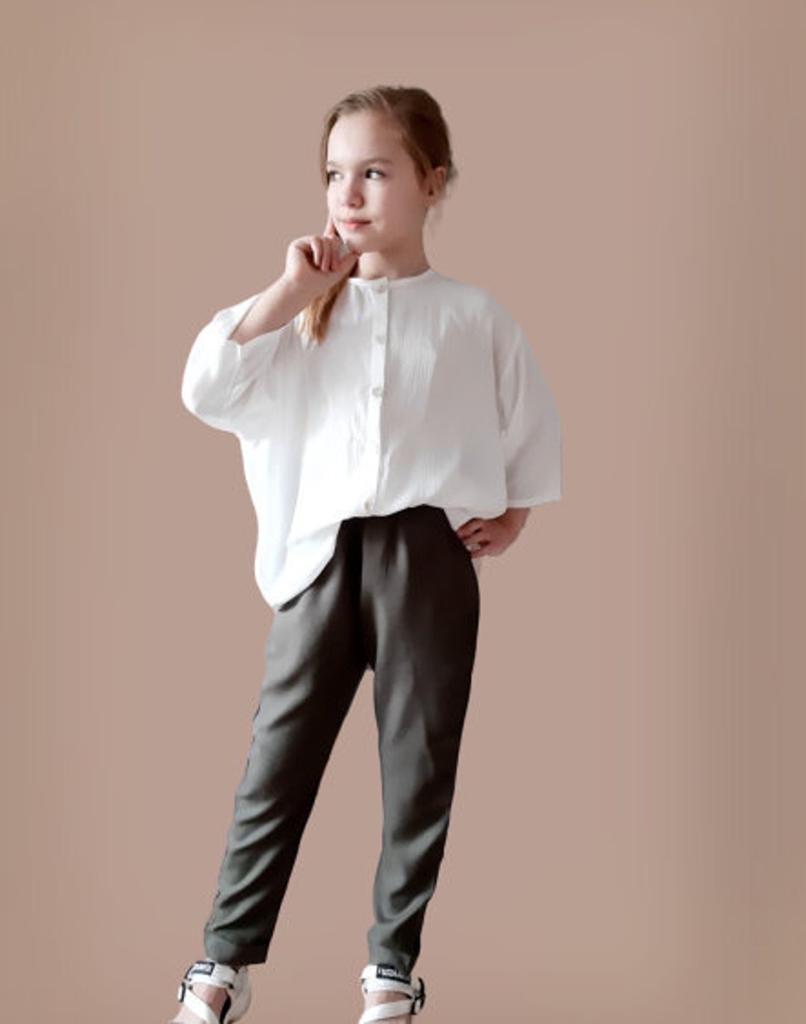 Blouse Oversize PDF Pattern Sewing Pattern of Top for Girl - Etsy