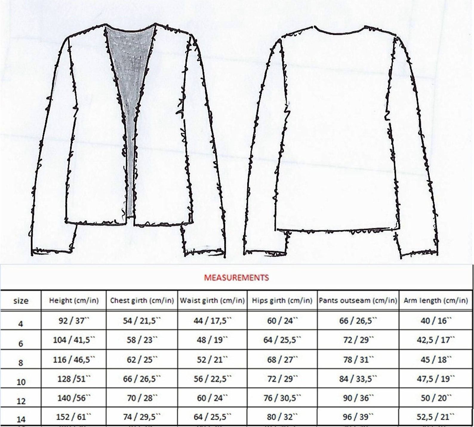 Faux Fur Jacket - PDF Sewing Pattern, PDF Pattern for Girls, Pdf ...