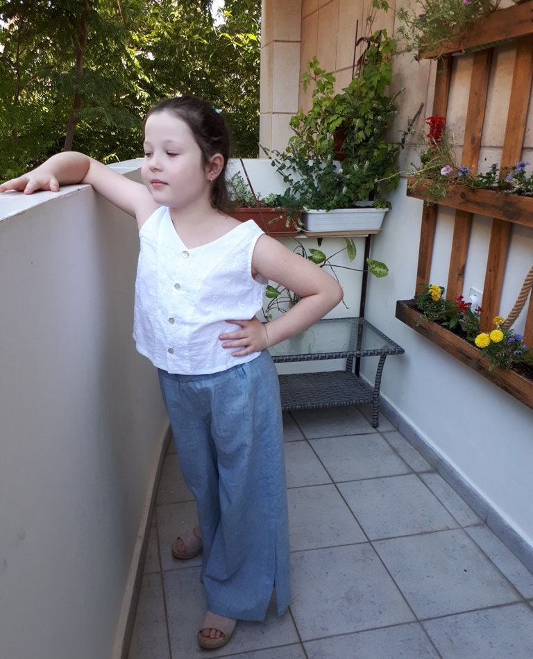Girls Sleeveless Top - Pdf Pattern, PDF Pattern for Girls, Clothing ...