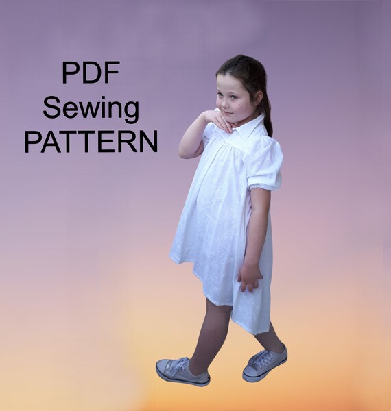 Girls summer dress PDF pattern PDF pattern for girls | Etsy