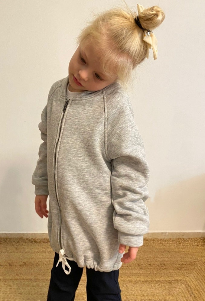 Long Jacket With Zipper - PDF Sewing Pattern, PDF Pattern for Coat, PDF ...