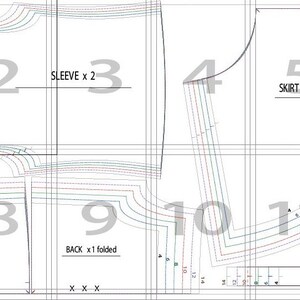Off Shoulders Dress Pdf Pattern, PDF Pattern Girls, Pdf Patterns Kids ...
