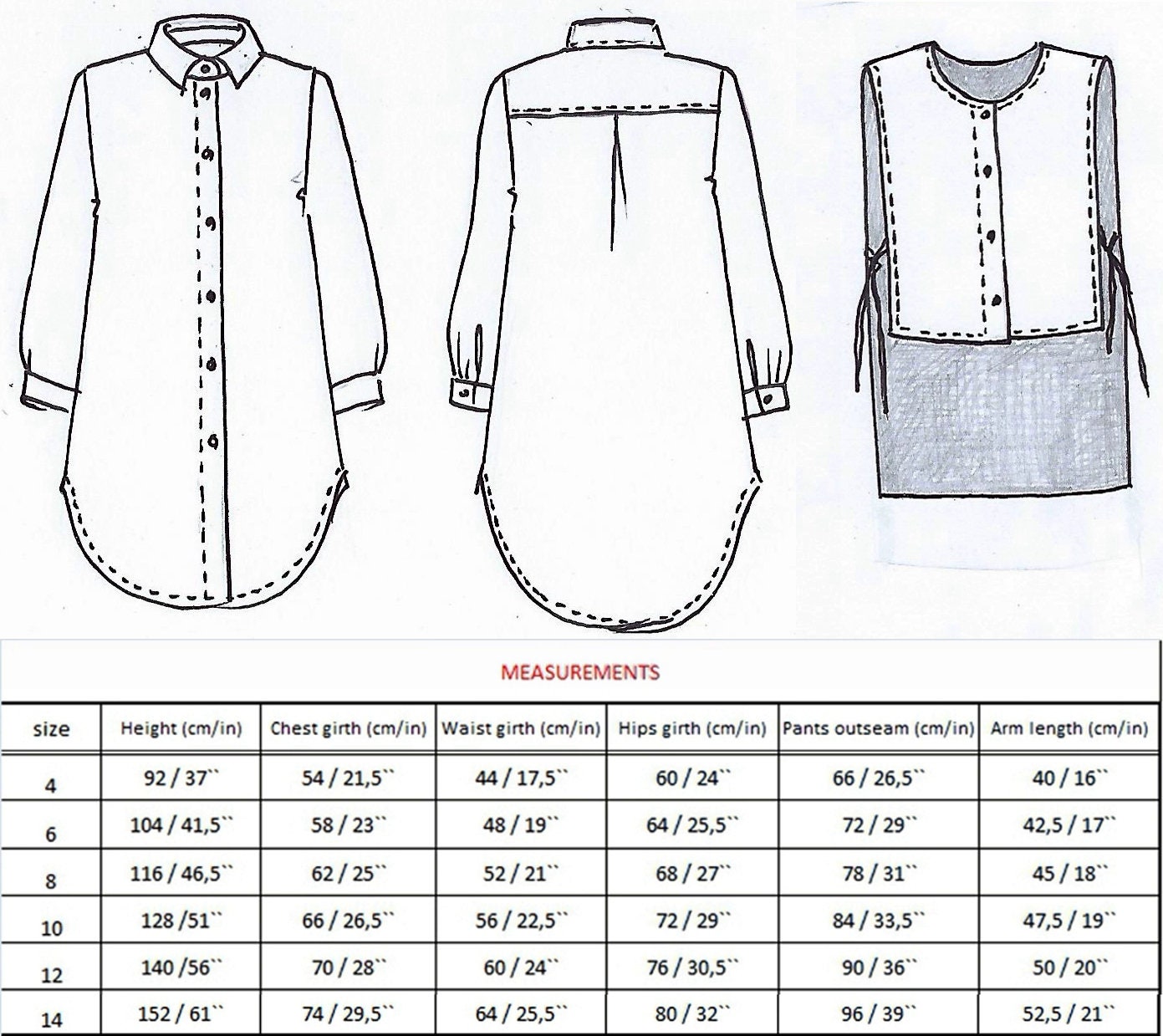 Dress Shirt for Girls, PDF Sewing Pattern, PDF Pattern for Kids, Sewing ...