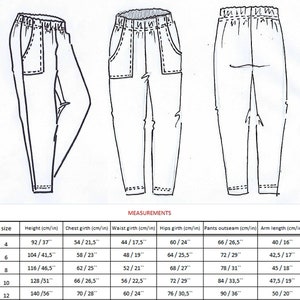 Girls Pants - Pdf Sewing Pattern, PDF Patterns for Girls, Pdf Patterns ...