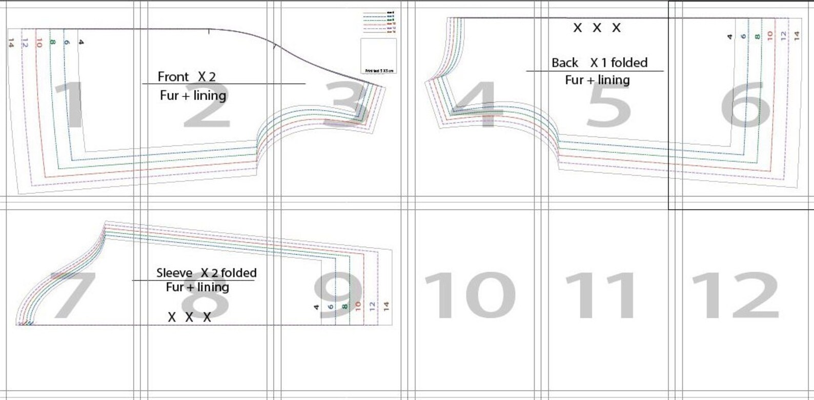 Faux Fur Jacket PDF Sewing Pattern PDF Pattern for Girls - Etsy