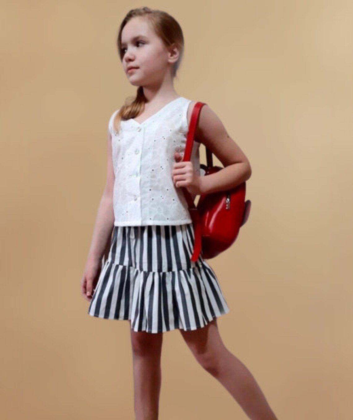 Girls Sleeveless Top - Pdf Pattern, PDF Pattern for Girls, Clothing ...