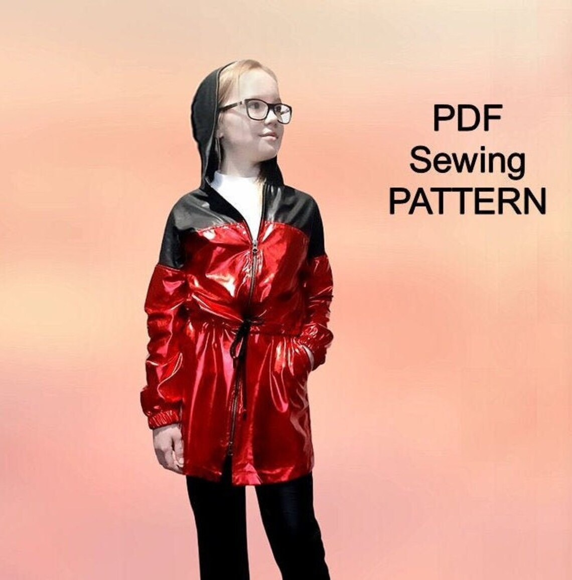 Windbreaker - PDF Sewing Pattern, PDF Pattern for Parka, PDF Pattern ...