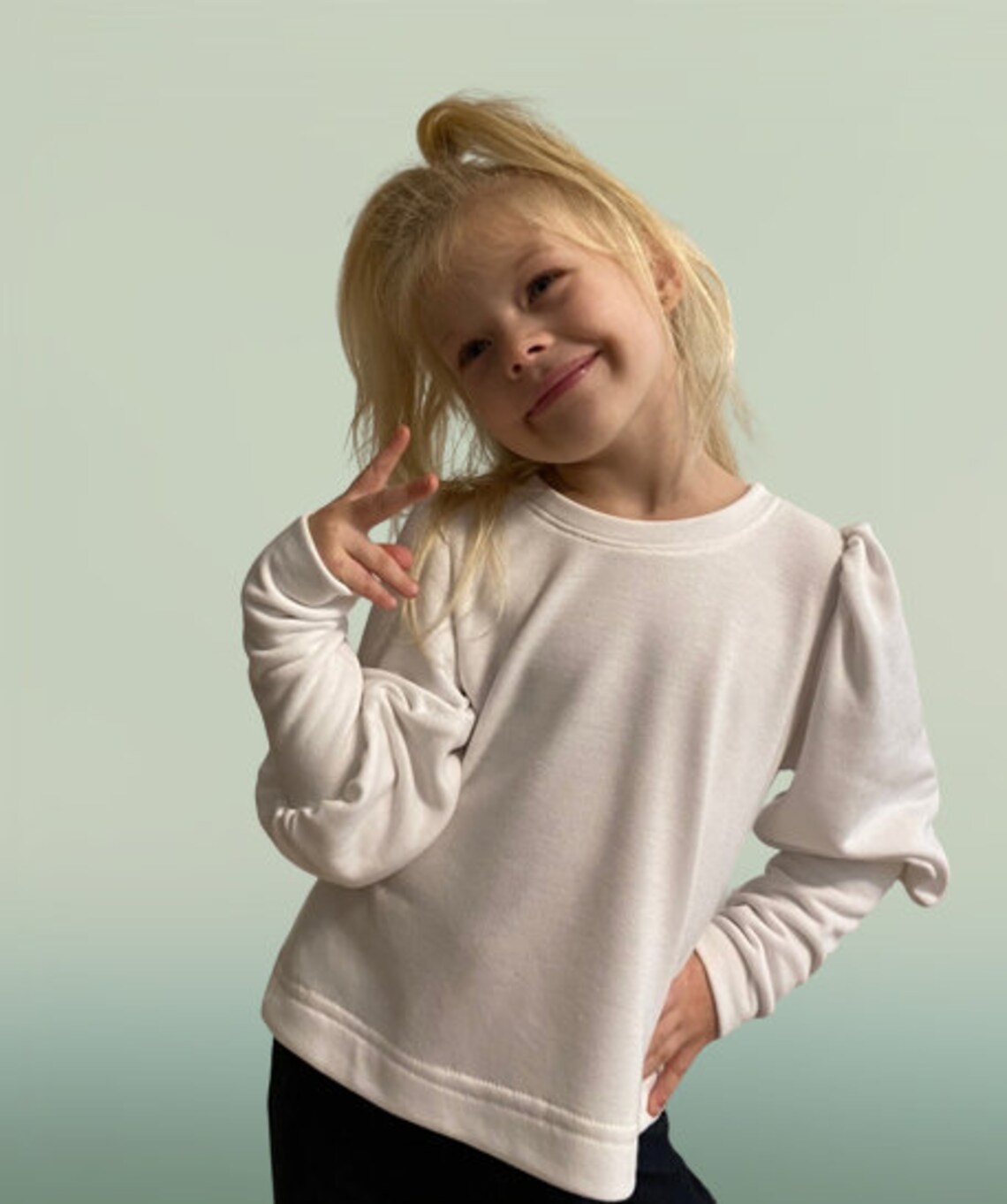 Long Sleeve Top PDF Pattern, Girls Blouse Pattern, PDF Pattern for ...