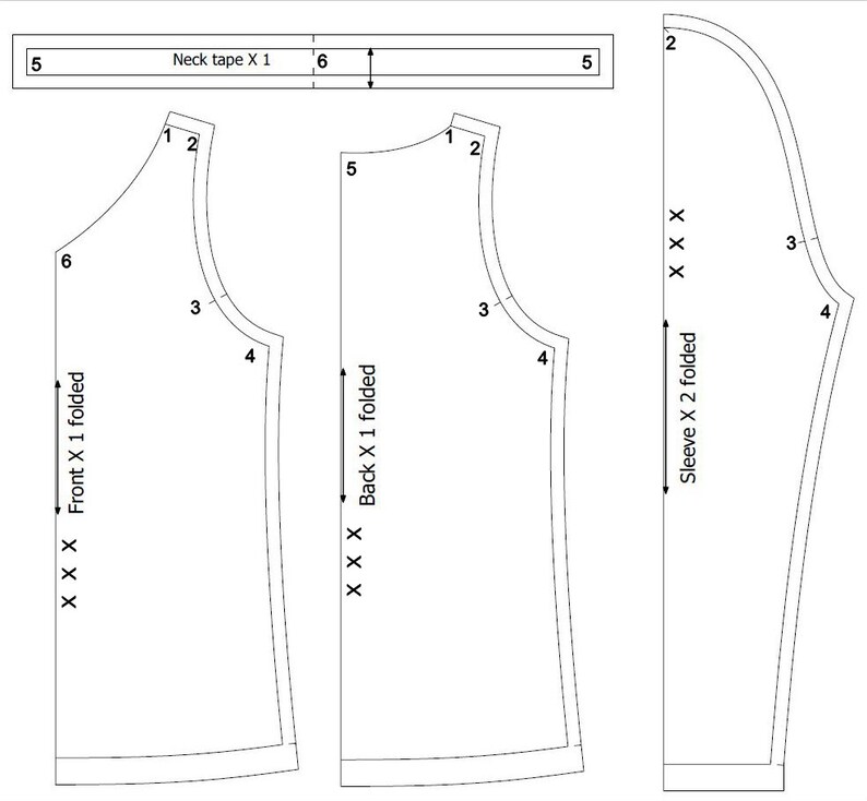 Long sleeve Top PDF pattern Girls blouse pattern PDF pattern | Etsy