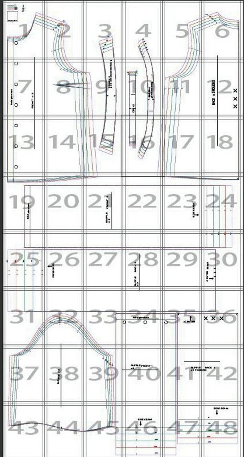 PDF Pattern Long Shirt Dress PDF Pattern Plus Size Women | Etsy