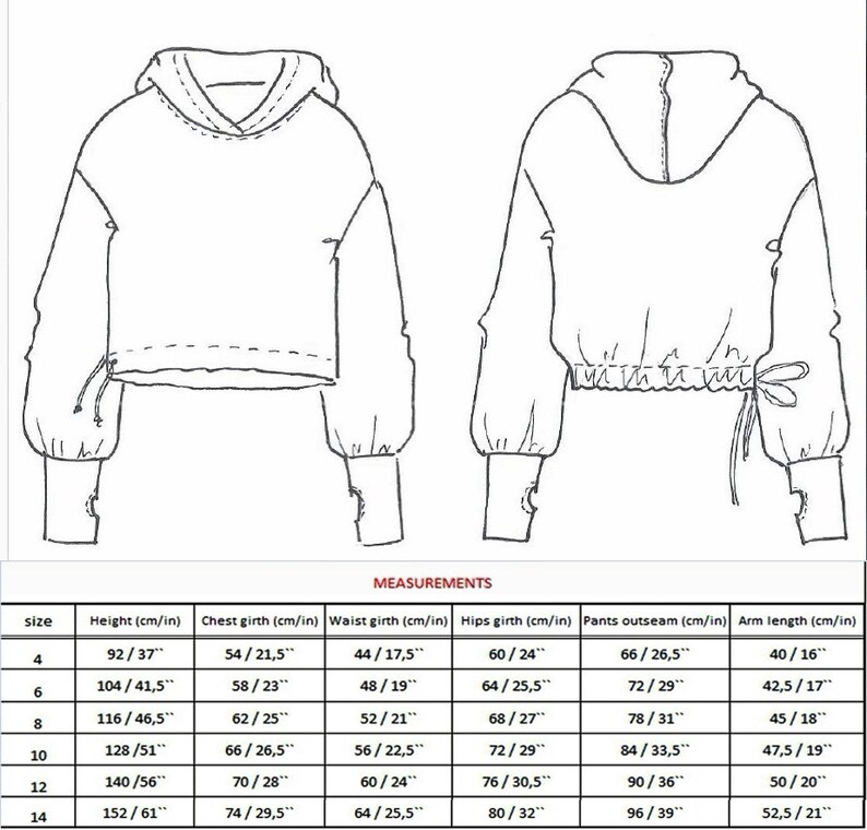 Hood PDF Sewing Pattern, PDF Pattern for Girls, Pdf Patterns for Kids ...