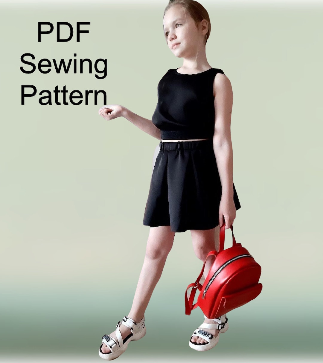 Suit for Girl - PDF Pattern, PDF Pattern for Girls, Pdf Patterns for ...