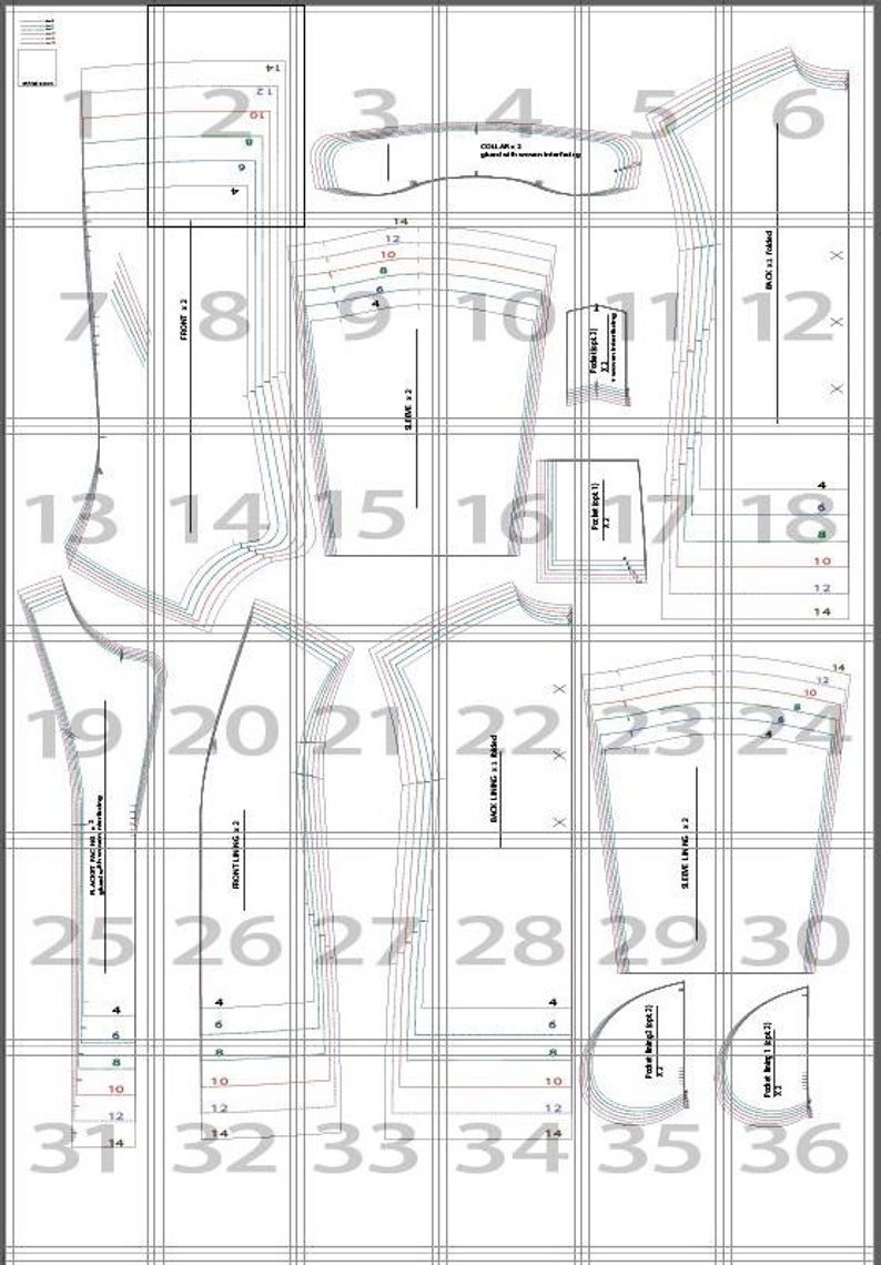 Faux Fur Coat PDF Sewing Pattern PDF Pattern for Coat PDF - Etsy