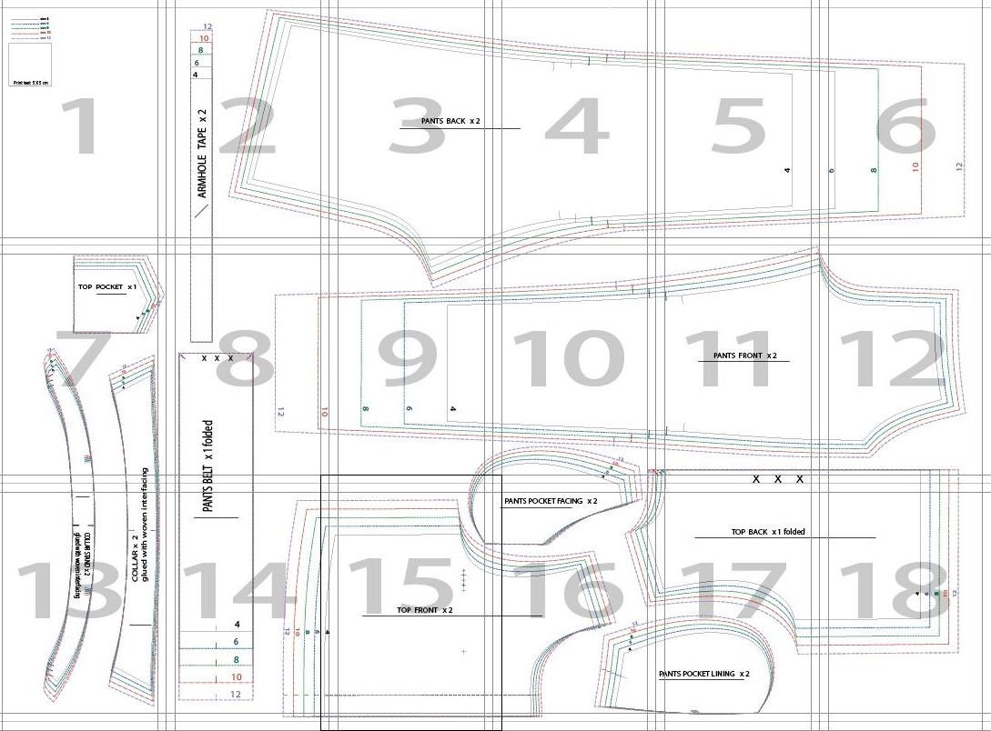 Girl’s Suit PDF Pattern, Kids PDF Pattern, Kids Pants Pattern, Sewing Pattern of Suit, PDF ...