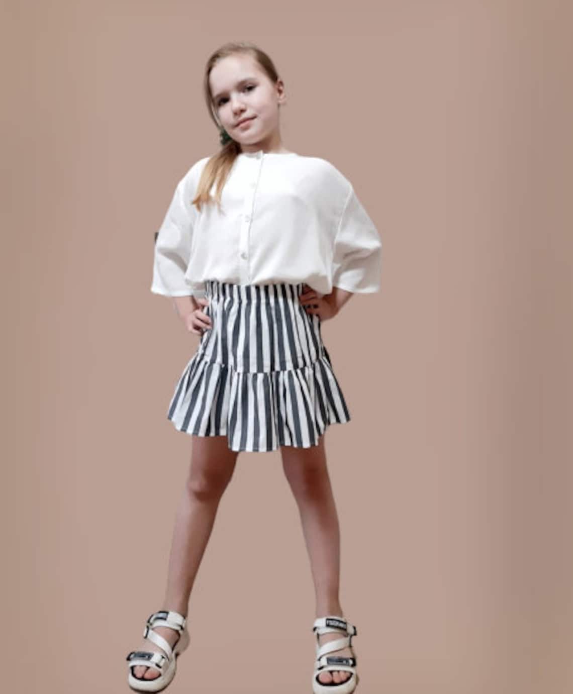 Blouse Oversize PDF Pattern Sewing Pattern of Top for Girl - Etsy