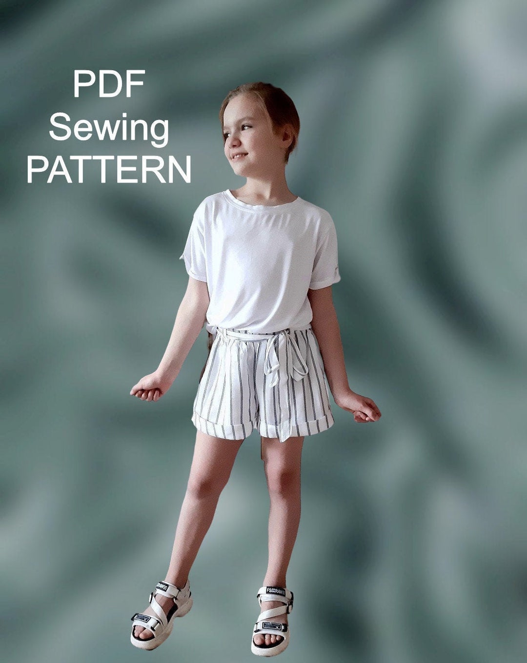 PDF Shorts Sewing Pattern, Girls Clothing DIY, Shorts Pattern, PDF ...