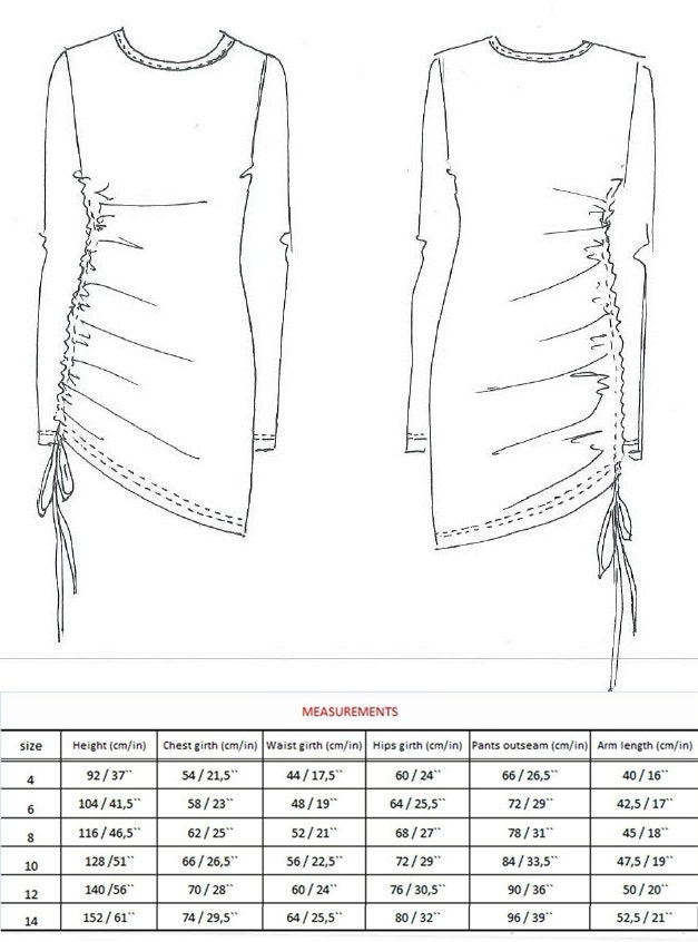 Girls Smart Dress PDF Sewing Pattern, PDF Pattern for Girls, Pdf ...