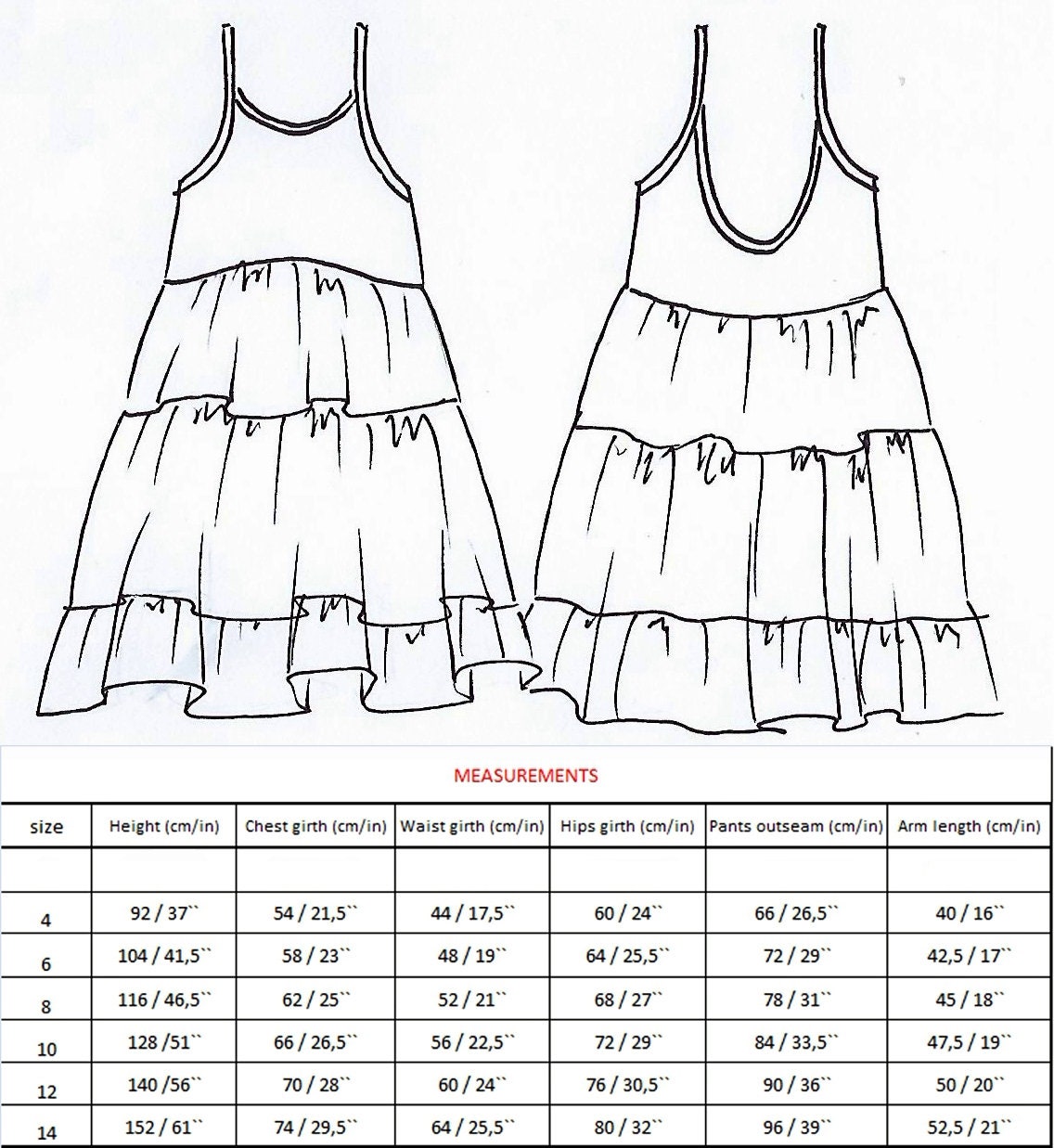 Girls Sundress PDF Pattern, Dress Sewing Pattern, Girl Dress Pattern ...