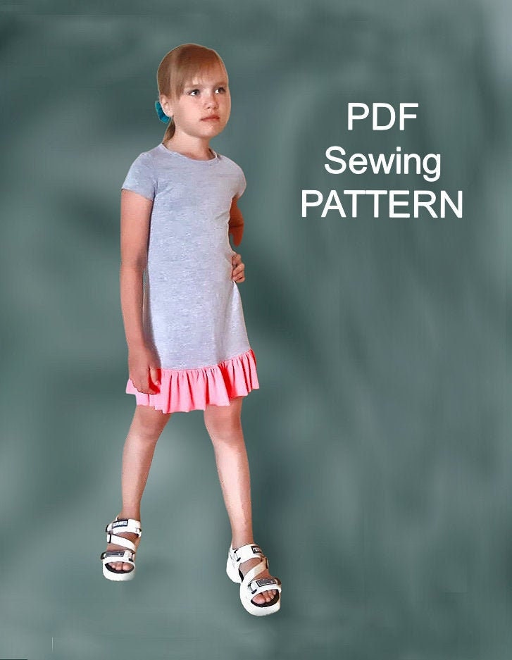 Girls Smart Dress PDF Sewing Pattern, PDF Pattern for Girls, Pdf ...