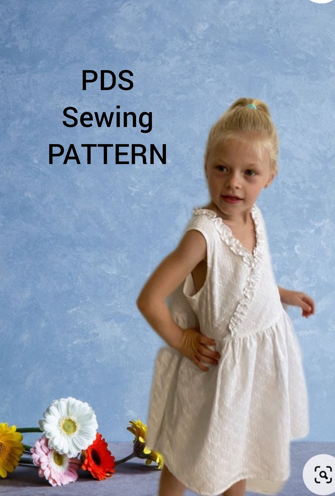 Girl’s Asymmetry Dress PDF Sewing Pattern, PDF Pattern for Girls, Pdf ...