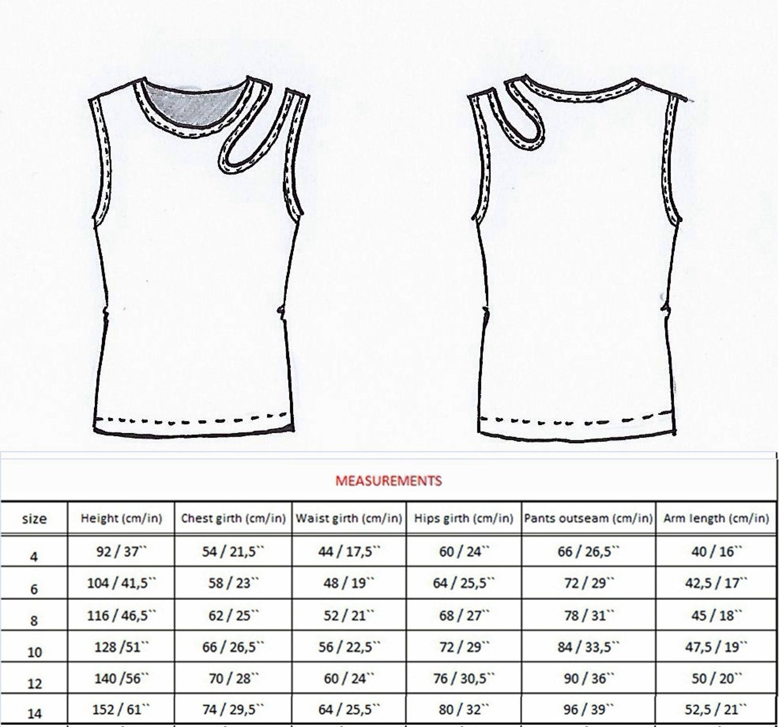 Tank Top PDF Sewing Pattern, Diy Clothing, PDF Pattern for Beginners ...