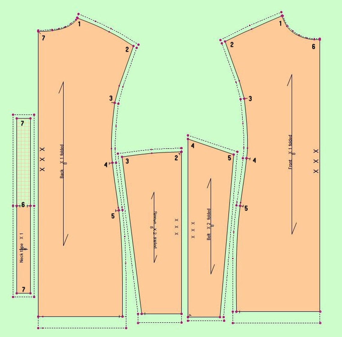 Casual jersey dress PDF pattern sewing pattern for girls | Etsy