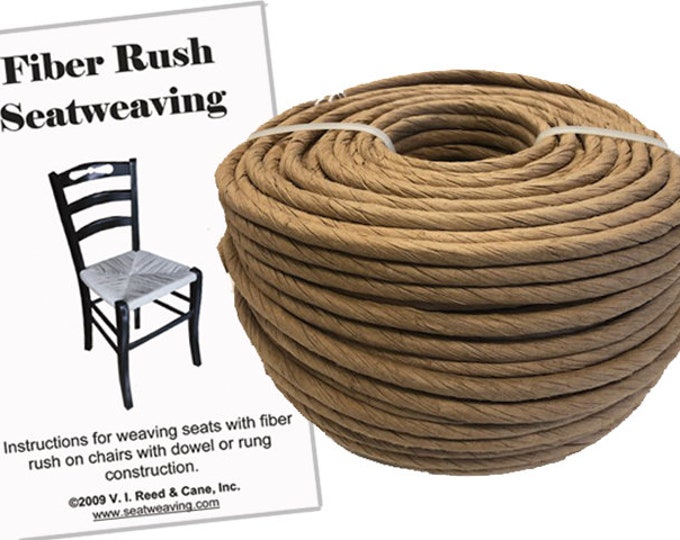 Fiber Rush Kit 7/32 Kraft Brown W/booklet - Etsy