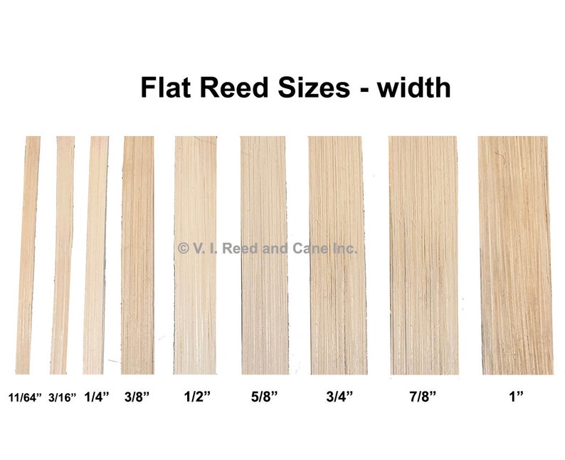 3/16” Flat Reed - 1 Pound- Approximately 400 Ft. - Etsy
