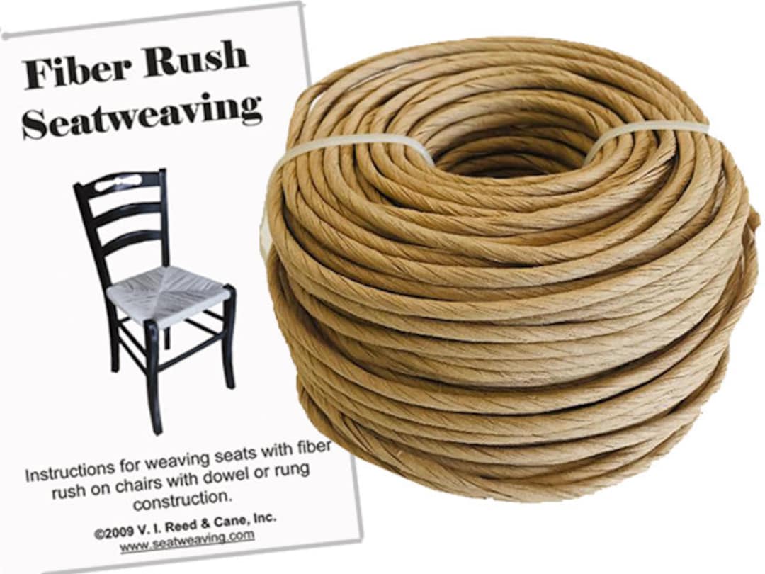 Fiber Rush Kit 6/32 for Chairs- Kraft Brown W/booklet - Etsy