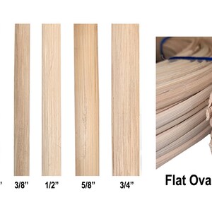 3/8” Flat Oval Reed - 1 Pound- Approximately 171 Ft. - Etsy