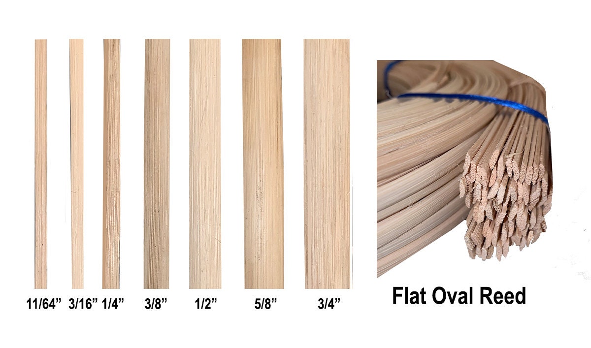 3/8 Flat Oval Reed 1 Pound Approximately 171 Ft. | Etsy