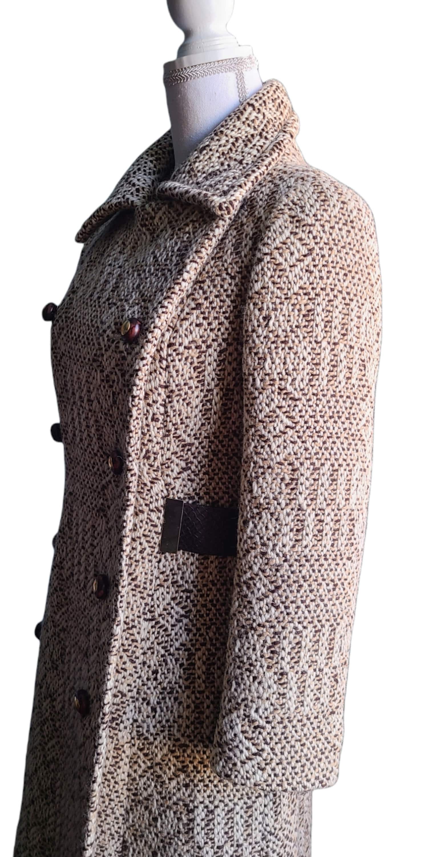Vintage Brown Wool Coat - Etsy