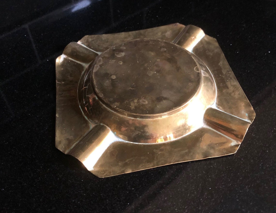 Brass Military Insignia Ashtray - Etsy